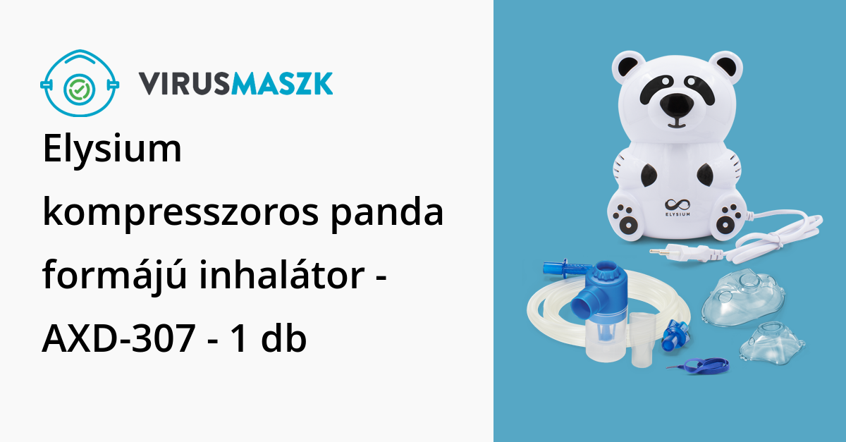 Elysium kompresszoros panda formájú inhalátor - AXD-307 | Vírusmaszk